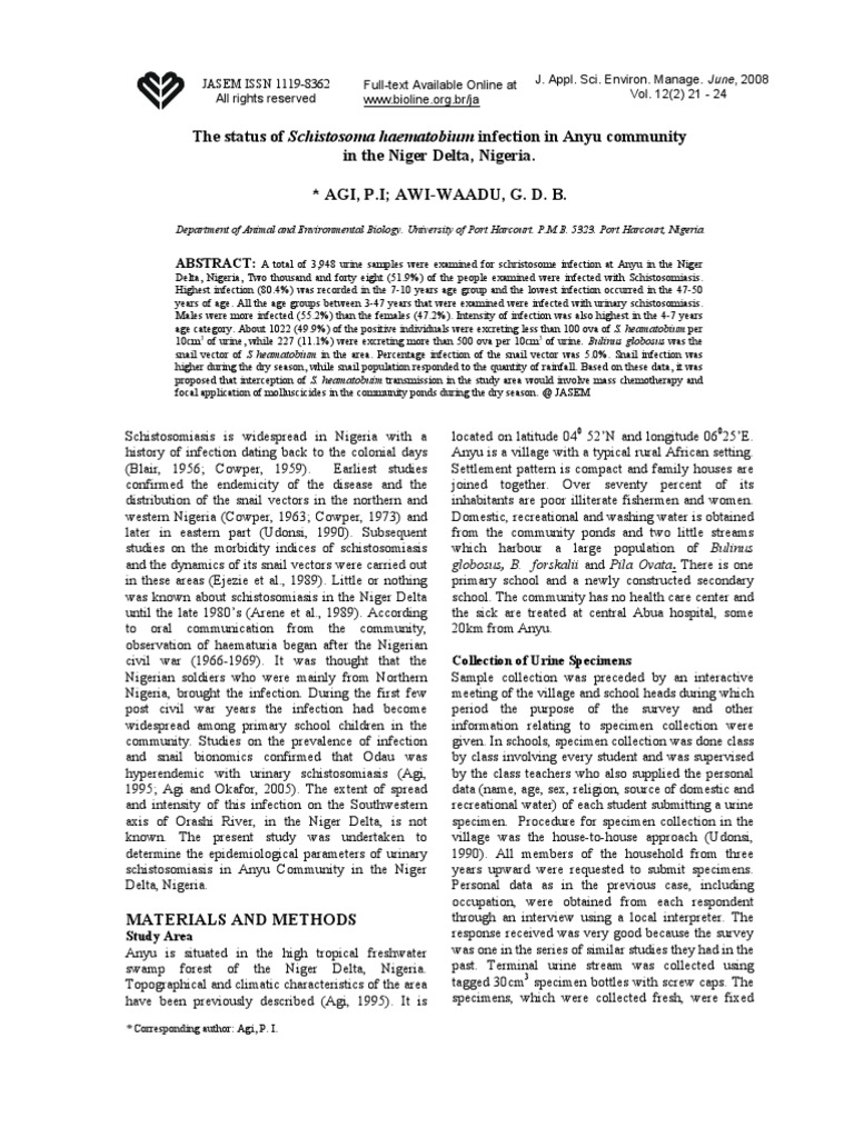 Reques Schisto Haematobium | PDF | Epidemiology | Medicine
