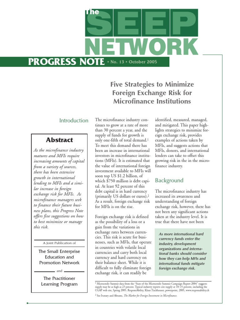 FIVE STRATGIES-FOREX-Michelle Jennifer | PDF | Microfinance | Financial ...