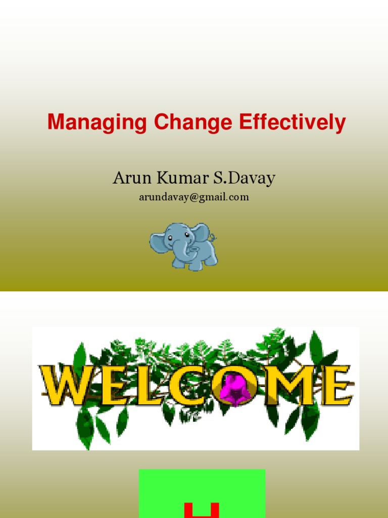 Managing Change Effectively | PDF