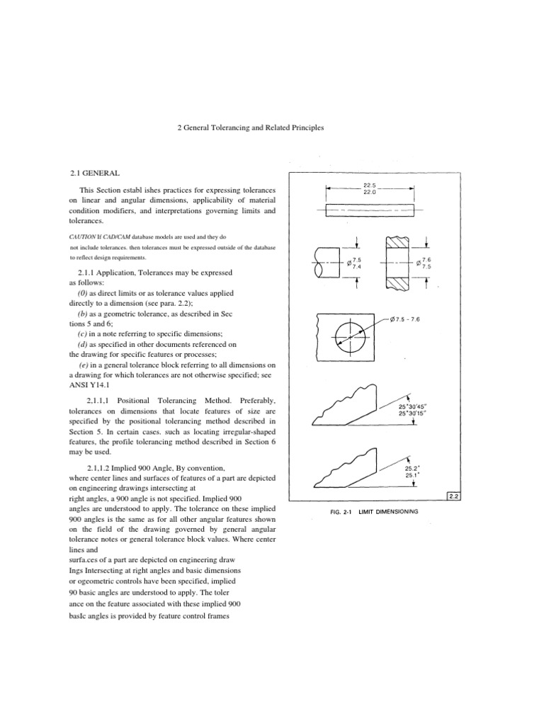 (B) (C) (D) (E) in A General Tolerance Block Referring To All ...