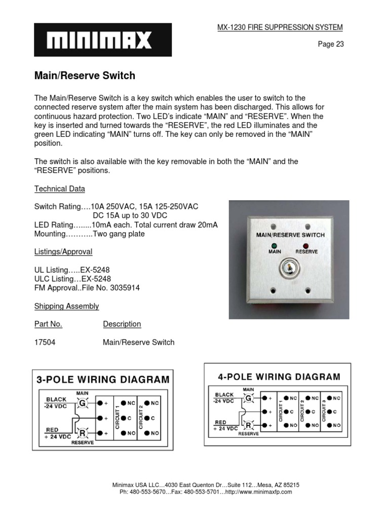 MX200 Main & Reserve Switch PDF | PDF | Computers | Technology ...