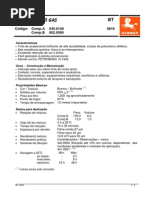 BT Rethane DHG 652 | PDF | Tinta | Materiais