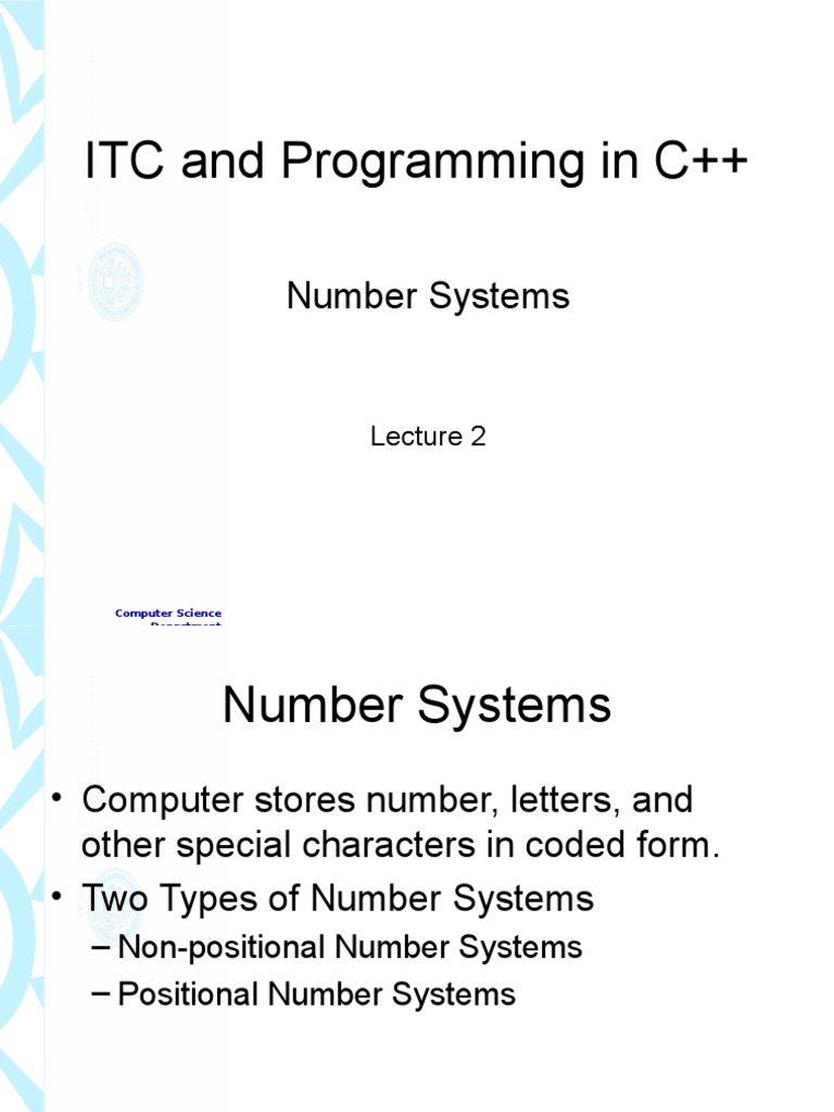 ITC and Programming in C++ | PDF | Elementary Mathematics ...
