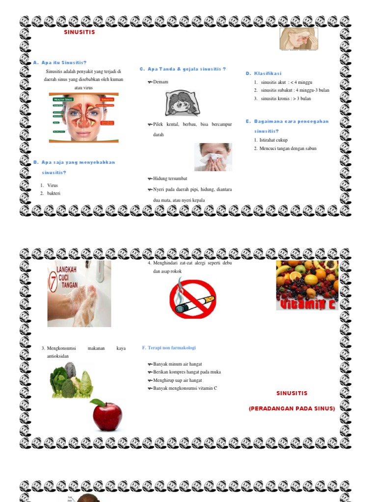 Leaflet Sinusitis | PDF | Kesehatan Holistik