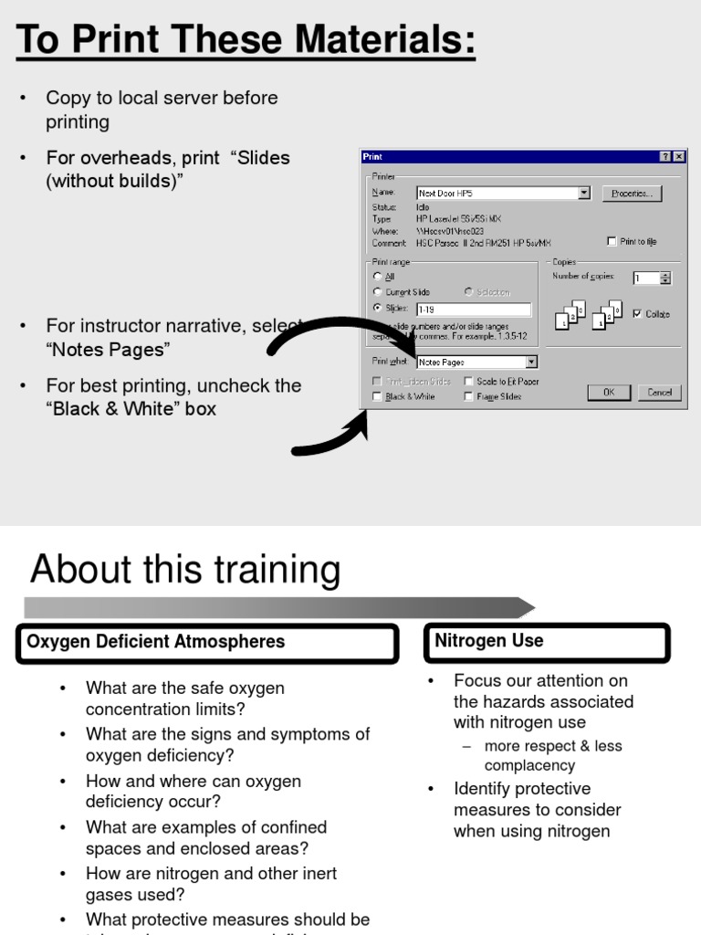 Oxygen Deficient Atmospheres.ppt | Oxygen | Gases