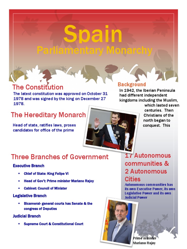 Overview of Spain's Government Structure | PDF