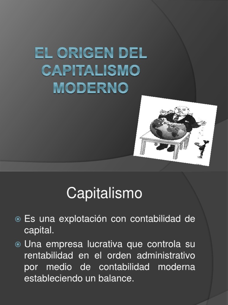 El Origen Del Capitalismo Moderno | PDF | Capitalismo | Contabilidad