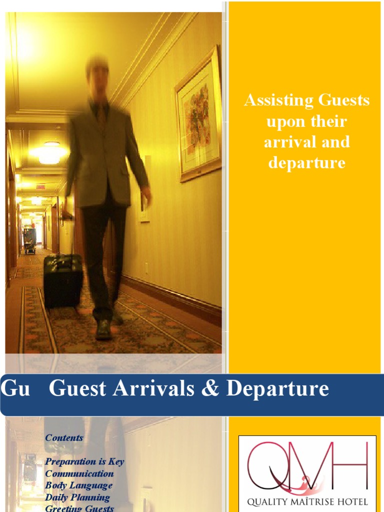 Guest Arrivals and Departures Manual | PDF | Cognitive Science ...