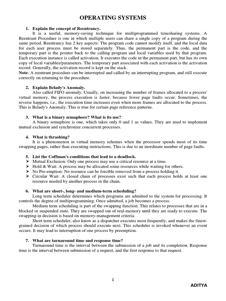 003 Operating System Verified | PDF | Process (Computing) | Scheduling (Computing)