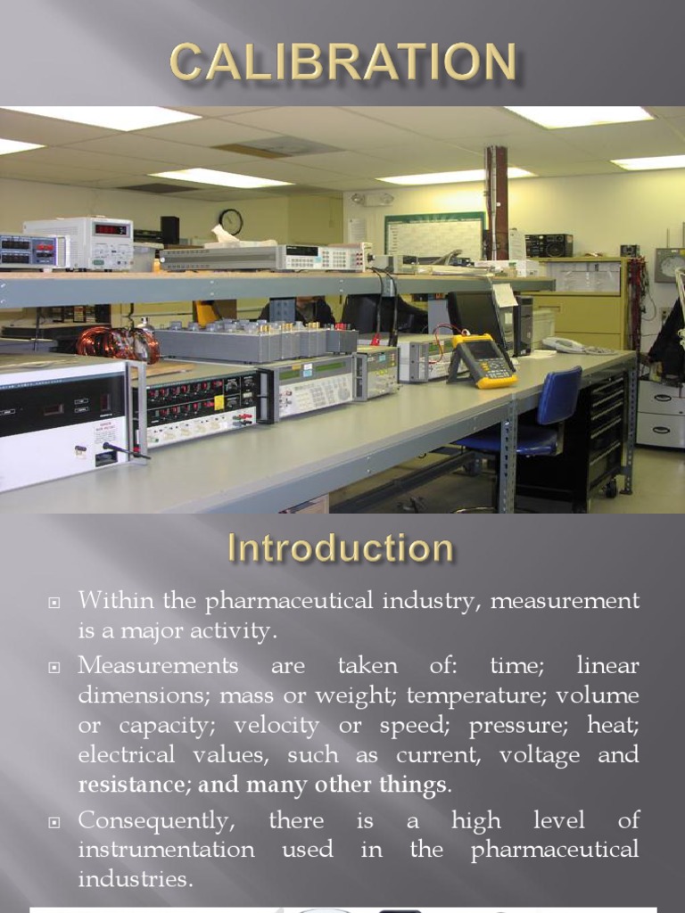 Calibration Presentation Pdf Instrumentation Calibration