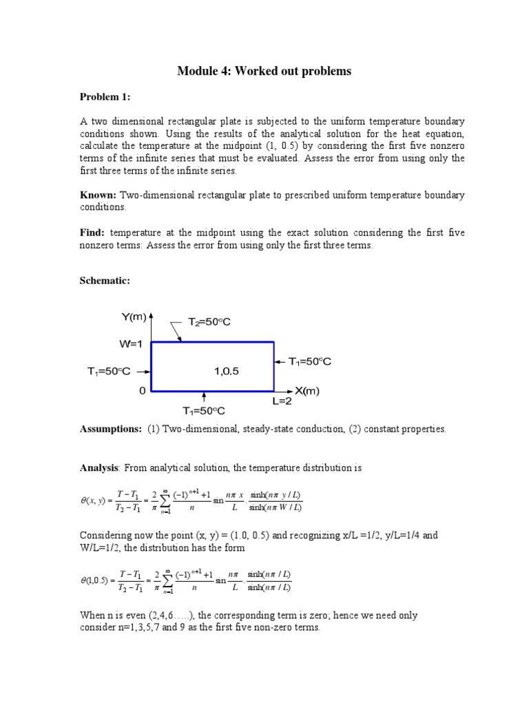 Module 4: Worked Out Problems | Download Free PDF | Thermal Conduction | Thermal Insulation