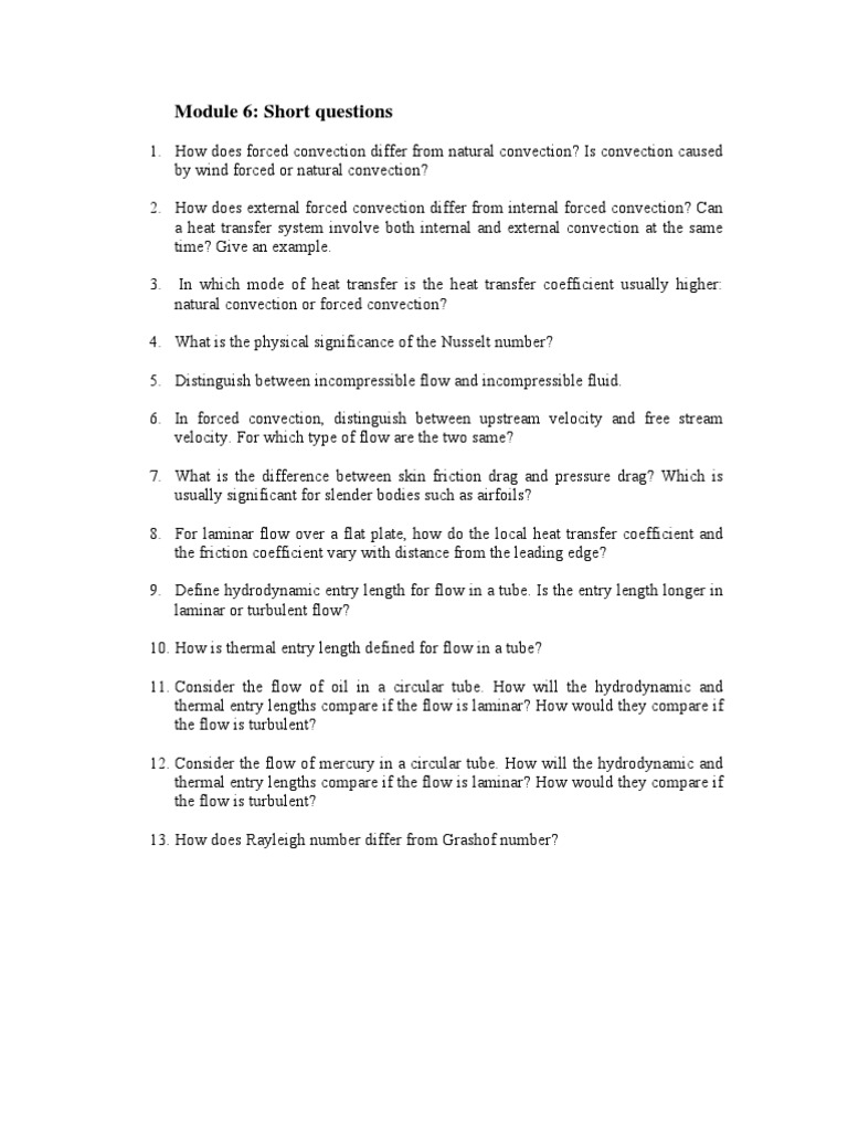Module 6: Short Questions | PDF