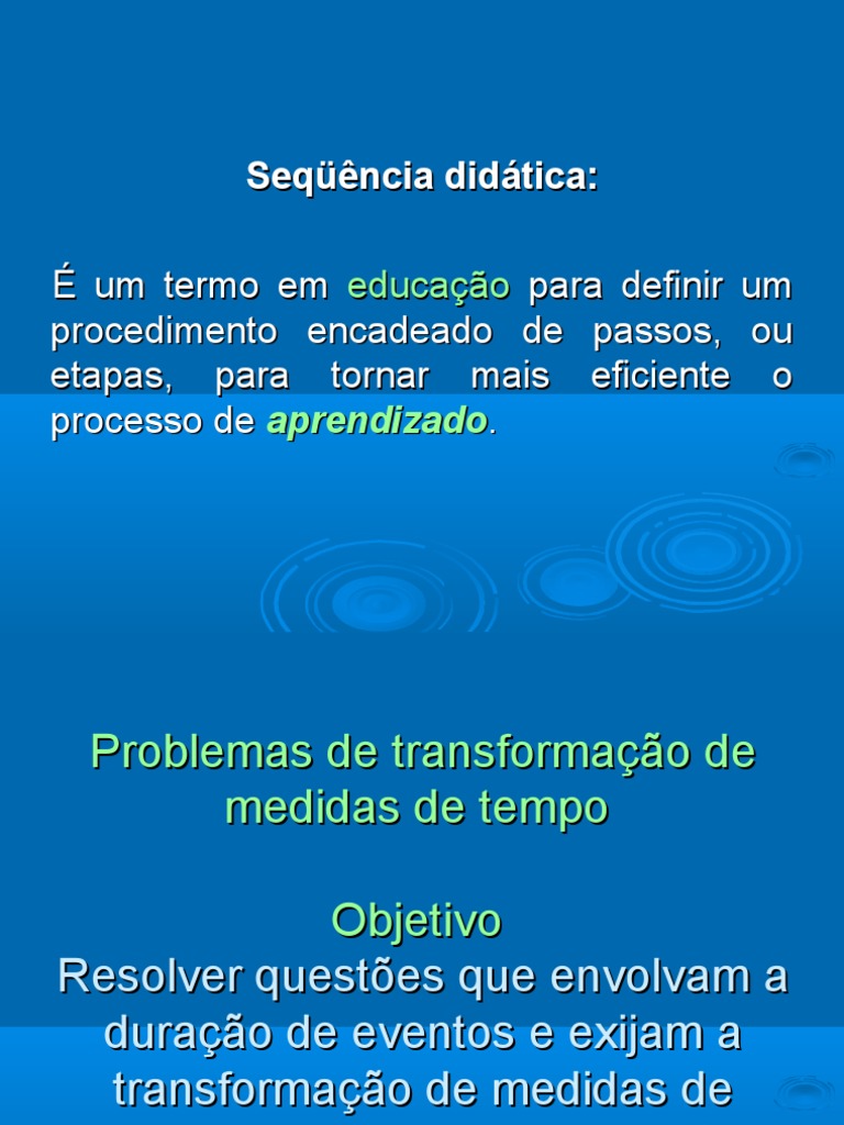 Modelo de Sequencia Didática | PDF | Tempo | Cálculo