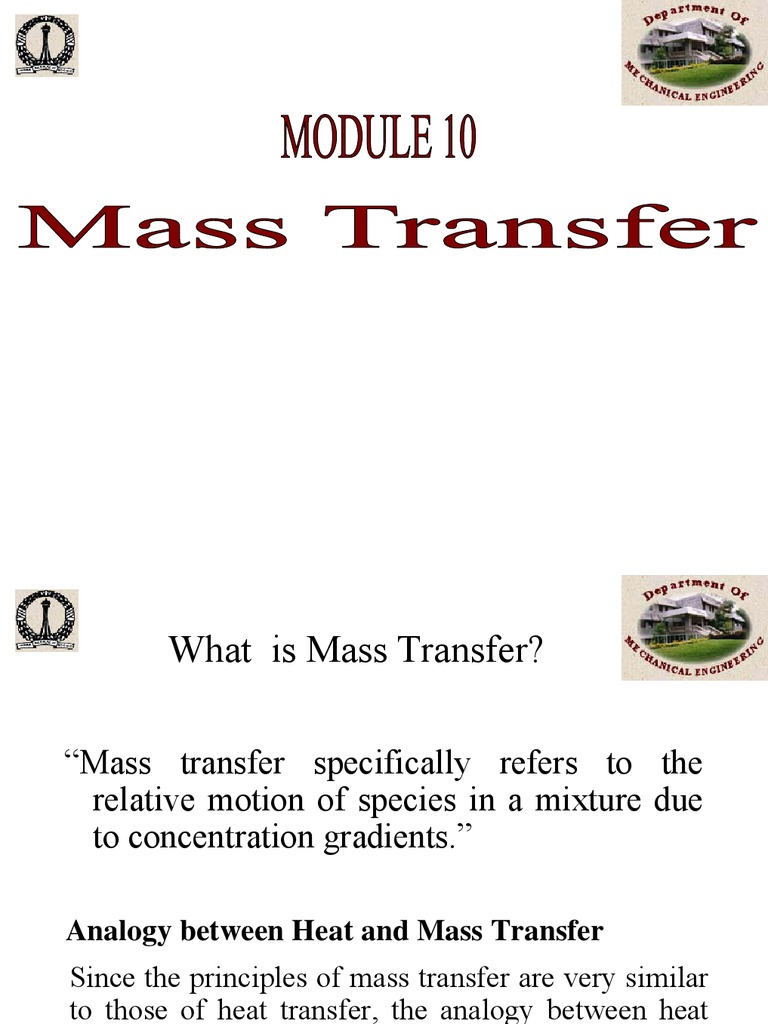 What Is Mass Transfer? | PDF | Diffusion | Mass Transfer