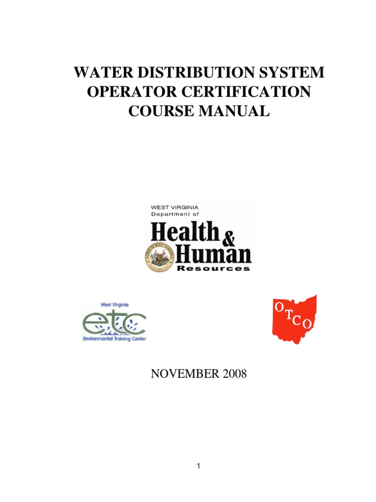 Water Distribution Manual | PDF | Area | Drinking Water