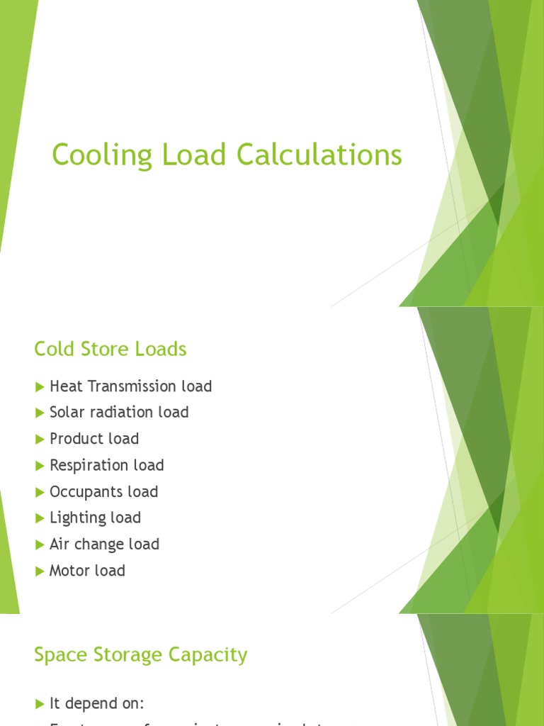 Cooling Load Calculations | PDF
