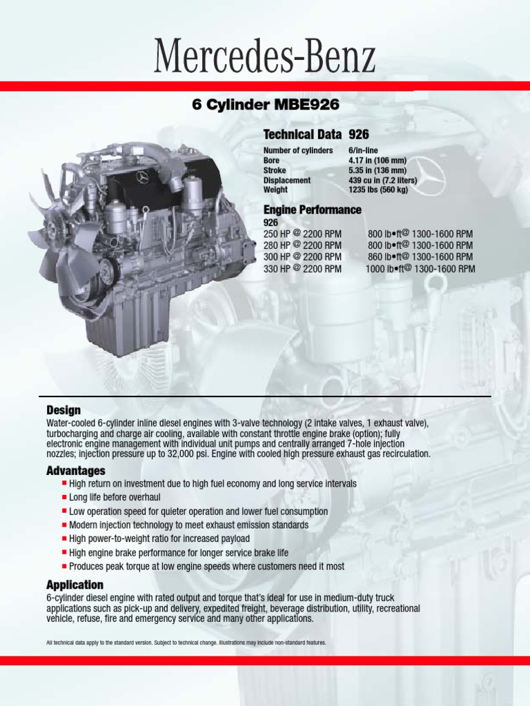 Mbe 926 PDF | PDF | Engines | Vehicles