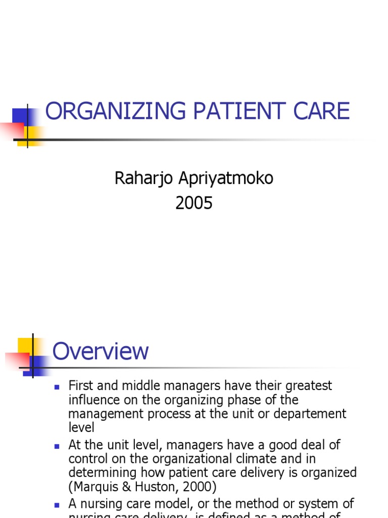 Organizing Patient Care | PDF | Nursing | Health Care