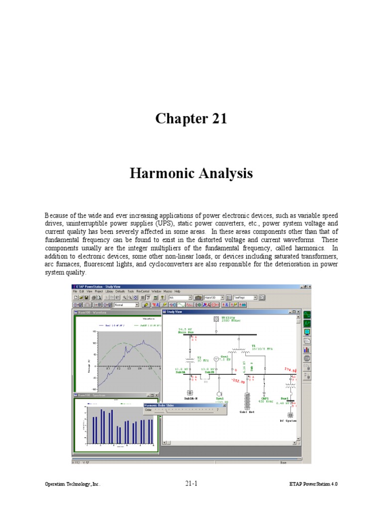 Chapter 21 Harmonic Analysis PSCAD | Electrical Impedance | Electric Power