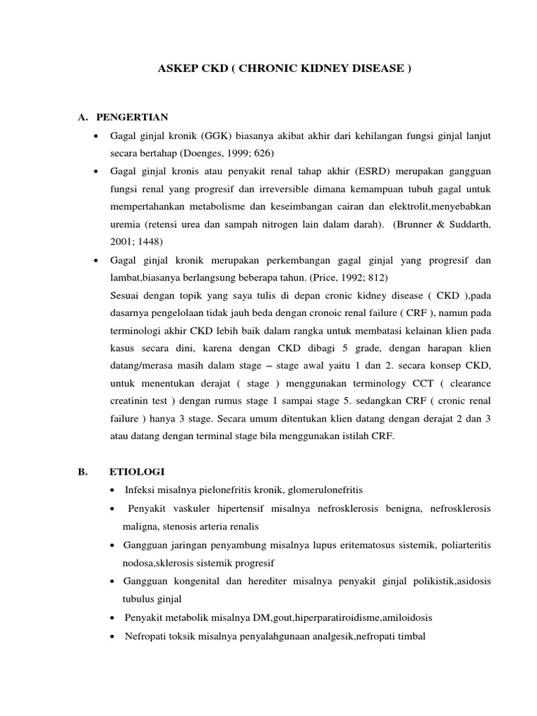 Askep CKD | PDF