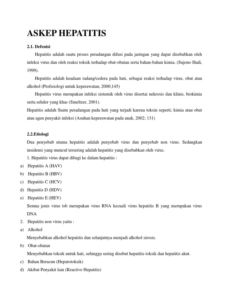 Askep Hepatitis | PDF