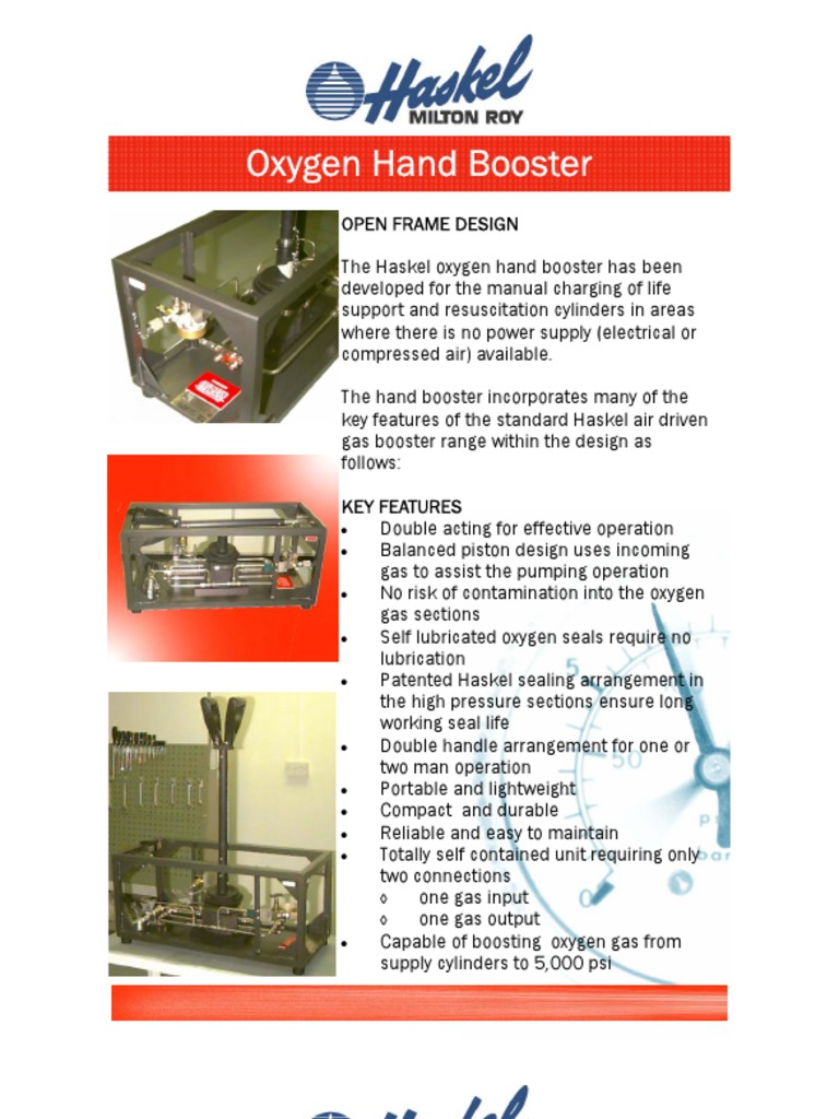 Oxygen_Hand_Booster_Open_Frame.pdf | Hydraulic Engineering | Pump