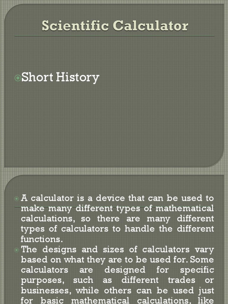 Report On Calculator | PDF | Calculator | Trigonometric Functions