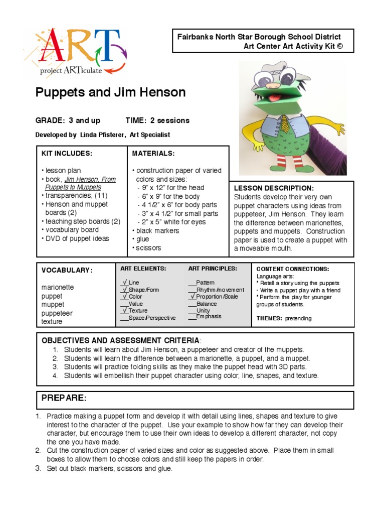 puppetsAndJimHenson.pdf | PDF | Puppetry | The Muppets