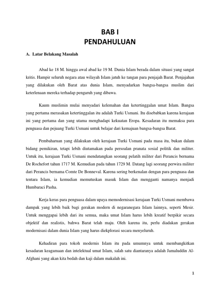 Biografi Jamaluddin Al-Afghani | PDF