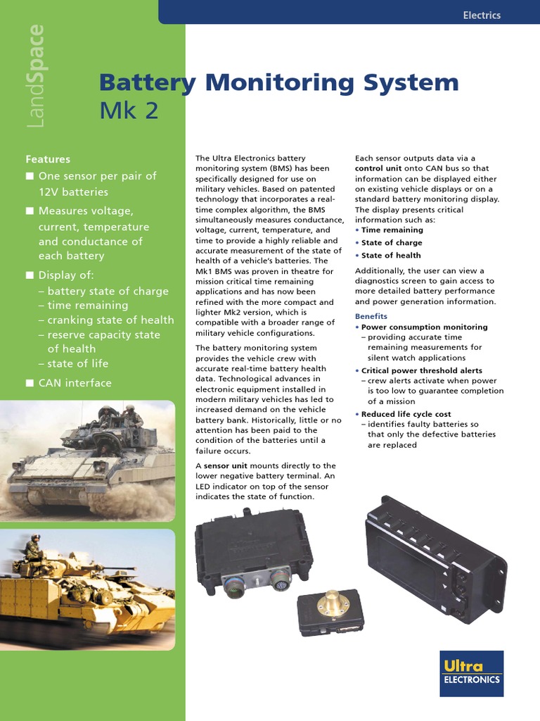 Battery Monitoring System | PDF | Battery (Electricity) | Electrical ...