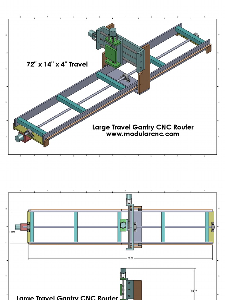 ModularCNC 72x14x4 Large Router | PDF