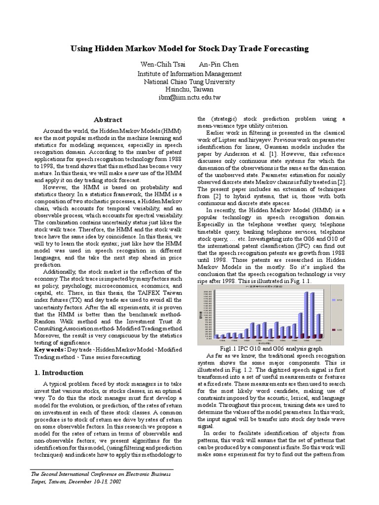 Using Hidden Markov Model For Stock Day Trade Forecasting | PDF ... Using Hidden Markov Model For Stock Day Trade Forecasting | PDF ...