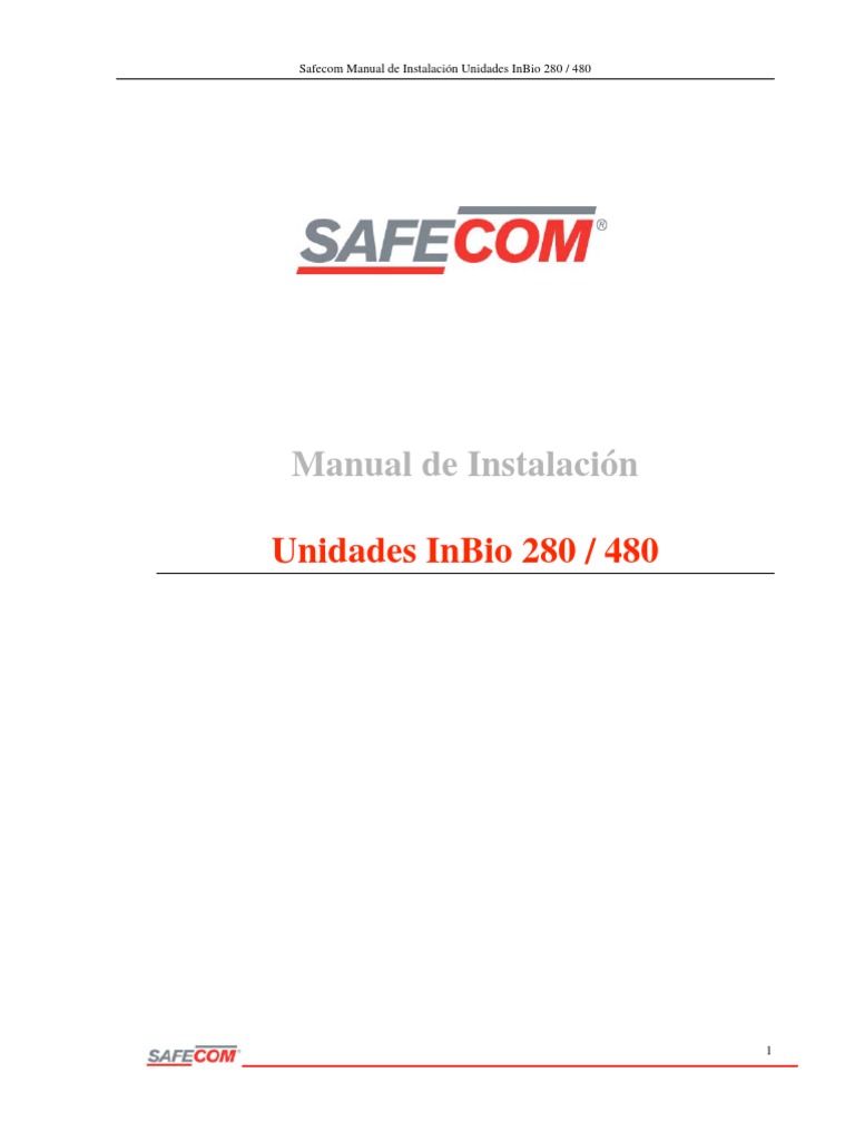 Manual Safecom de Intalacion Unidades InBio PDF | PDF | Protocolos de ...