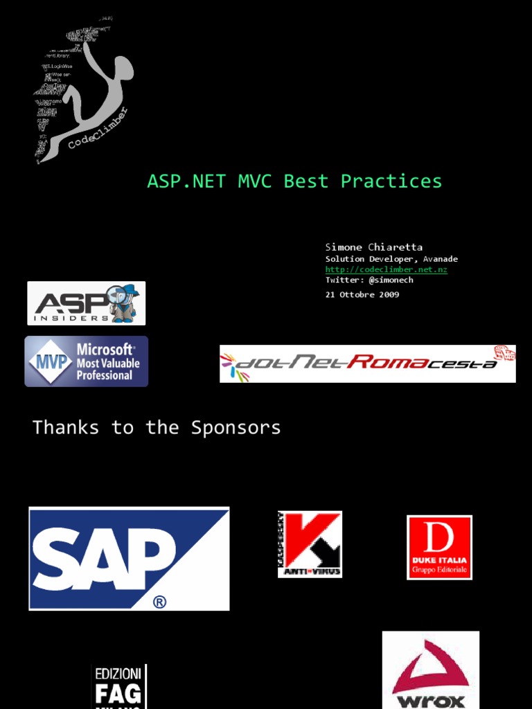 Aspnet Mvc Framework Best Practices Eng Pdf Modelviewcontroller Active Server Pages