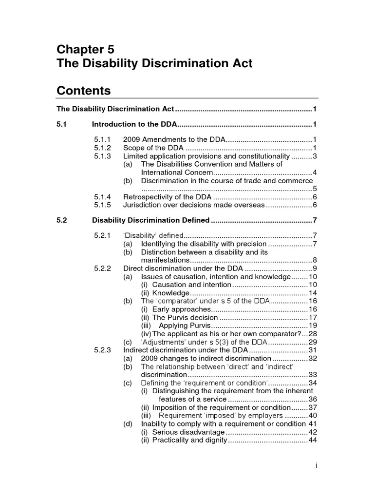 5 Dda PDF | PDF | Disability | Discrimination
