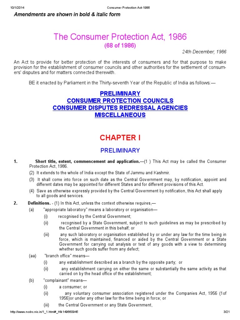 Consumer Protection | PDF | Goods | Government Of India