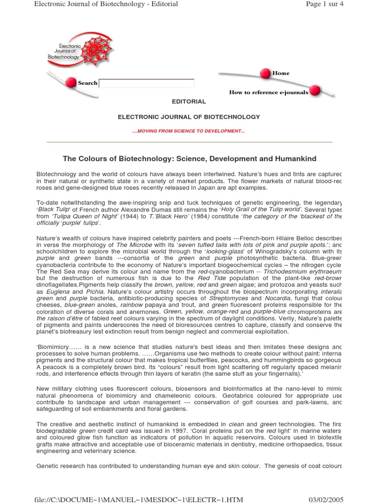 Advance Definition Biotech | PDF | Biotechnology | Color