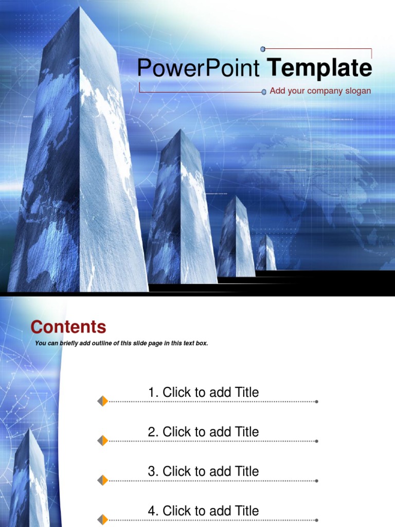 Powerpoint Template: Add Your Company Slogan | PDF | Microsoft Power ...
