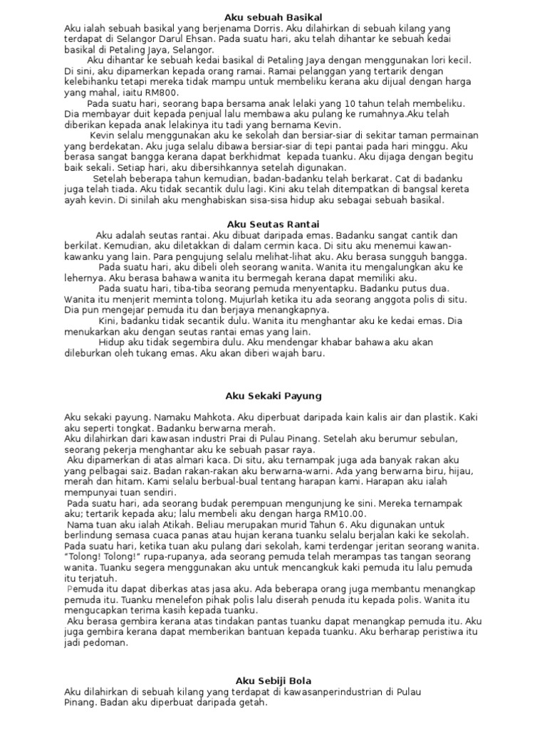 Karangan Autobiografi | PDF