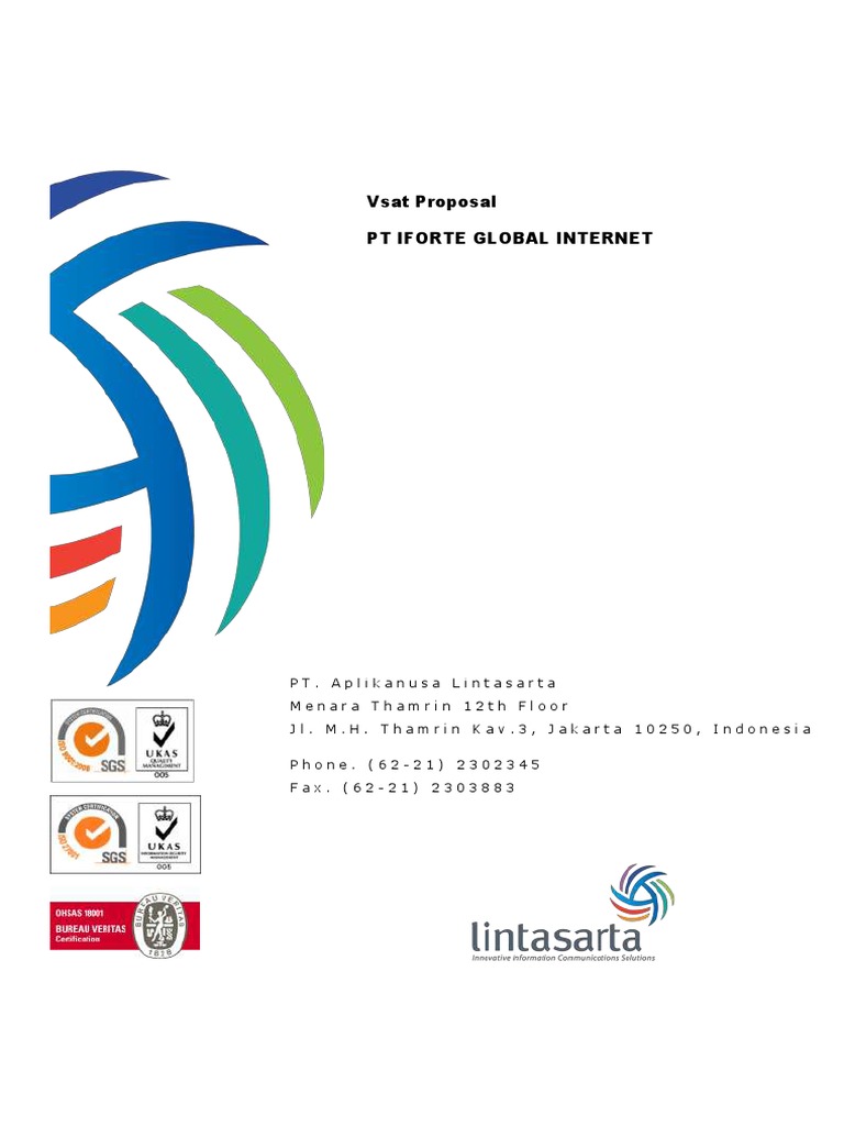 Proposal SCPC Vsat PT Iforte Global Internet PDF | PDF