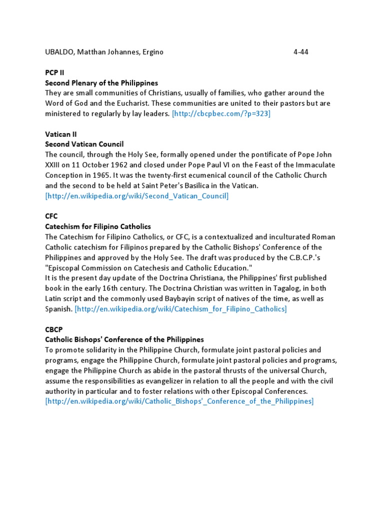 PCP Ii Second Plenary of The Philippines | PDF