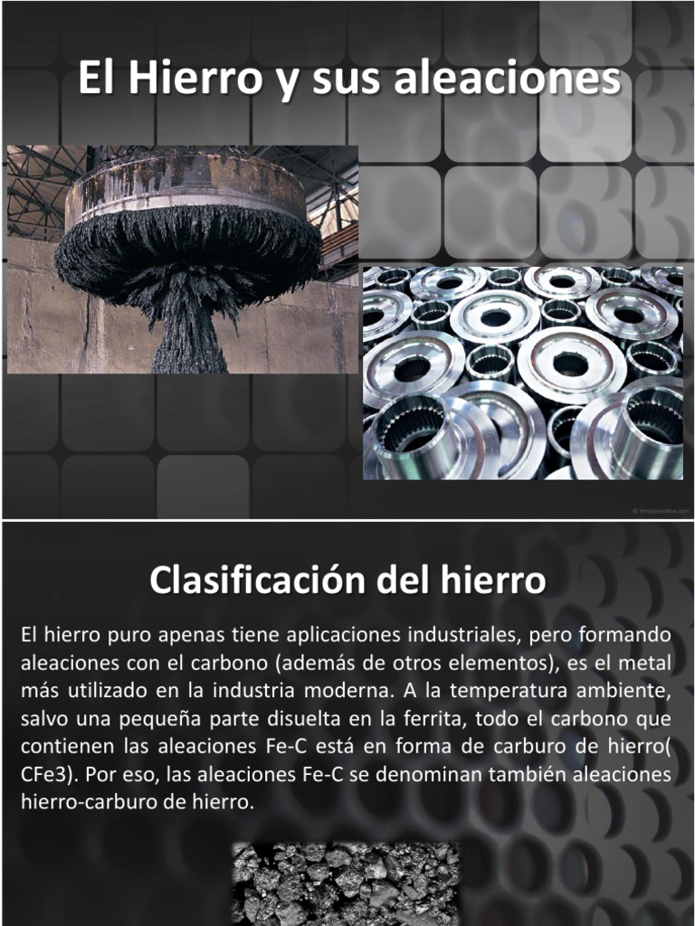El Hierro y sus Aleaciones.pptx | Hierro | Acero