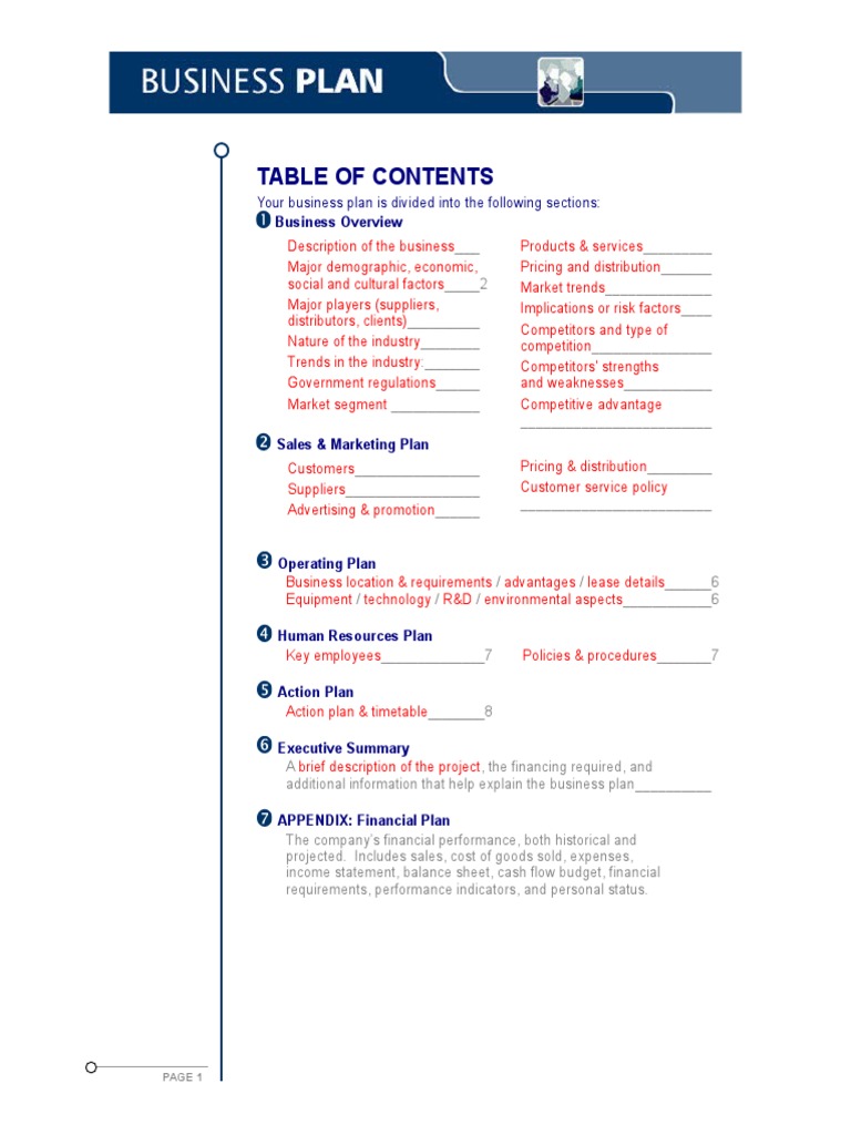 1 - Blank Business Plan Template Edt | PDF | Consultant | Marketing