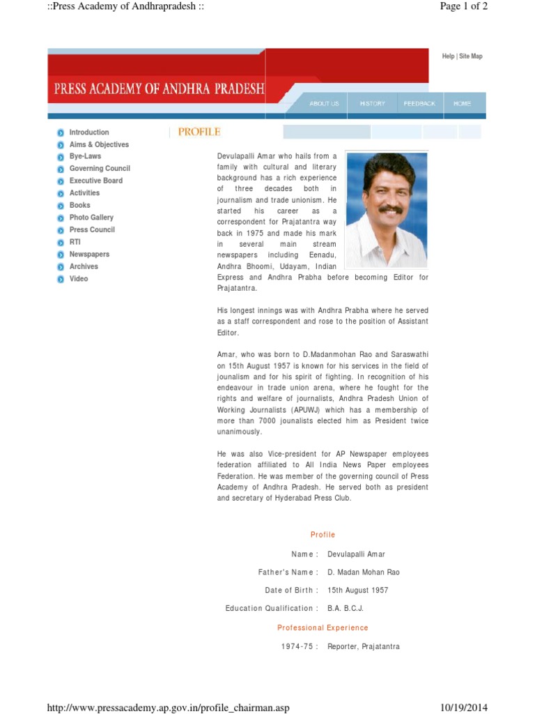 Devulapalli | PDF | Journalism | Newspapers