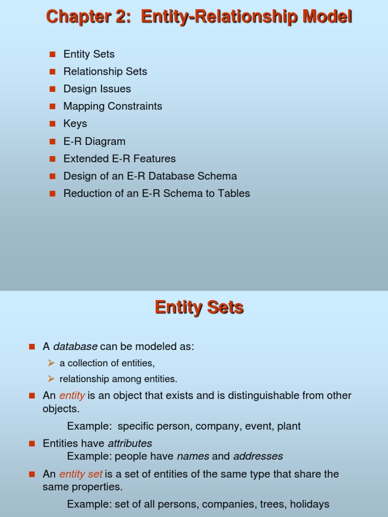 Chapter 2: Entity-Relationship Model | PDF | Unified Modeling Language ...