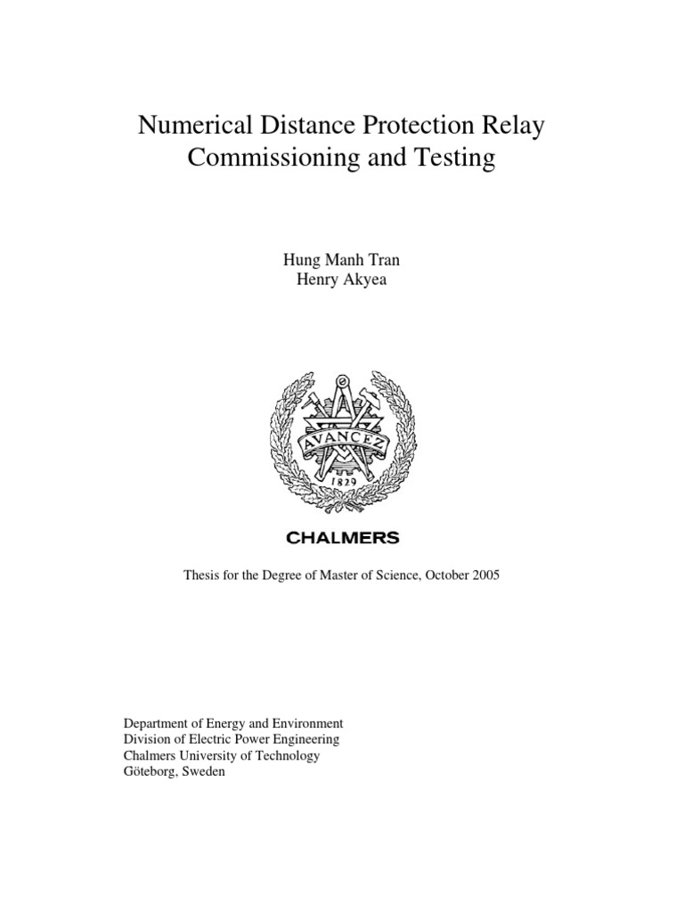 Numerical Distance - Protection Relay | PDF