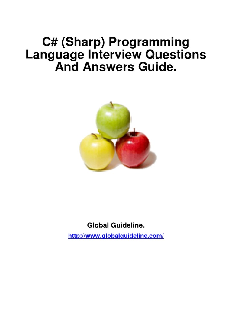 C Interview Question Pdf Pdf C Sharp Programming Language Method Computer Programming