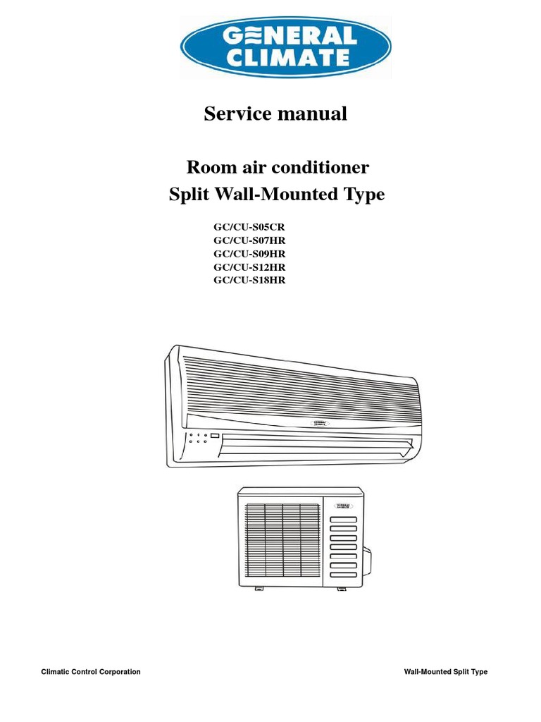General Climate AC Service Manual | PDF | Air Conditioning | Hvac