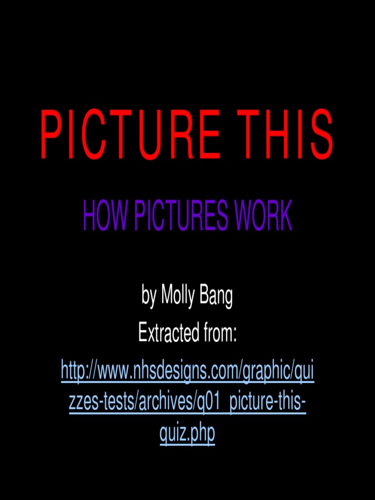 Molly Bang Picture This Book | PDF