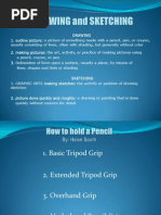 Basics of Sketching, Outlining, Shading | PDF | Drawing | Shape